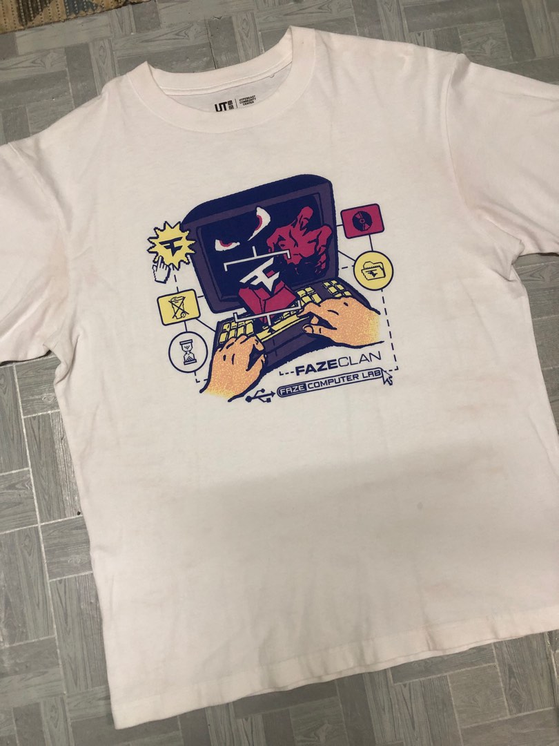 Faze clan uniqlo, Men's Fashion, Tops & Sets, Tshirts & Polo Shirts on ...