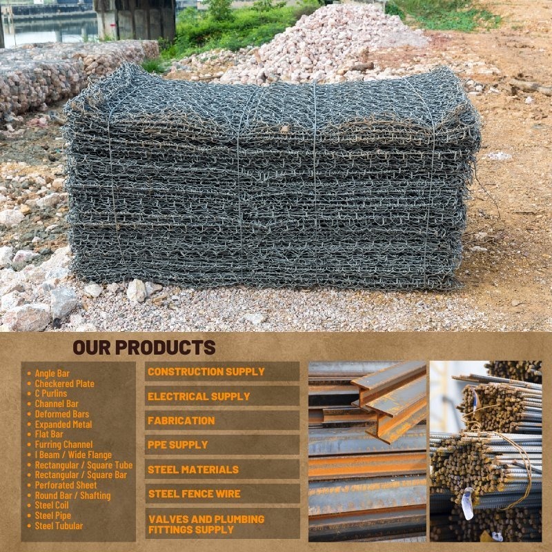 Gabion Wire 2x1x1m x 2.7mm / Steel Gabion Mesh Wire / Hog Wire ...