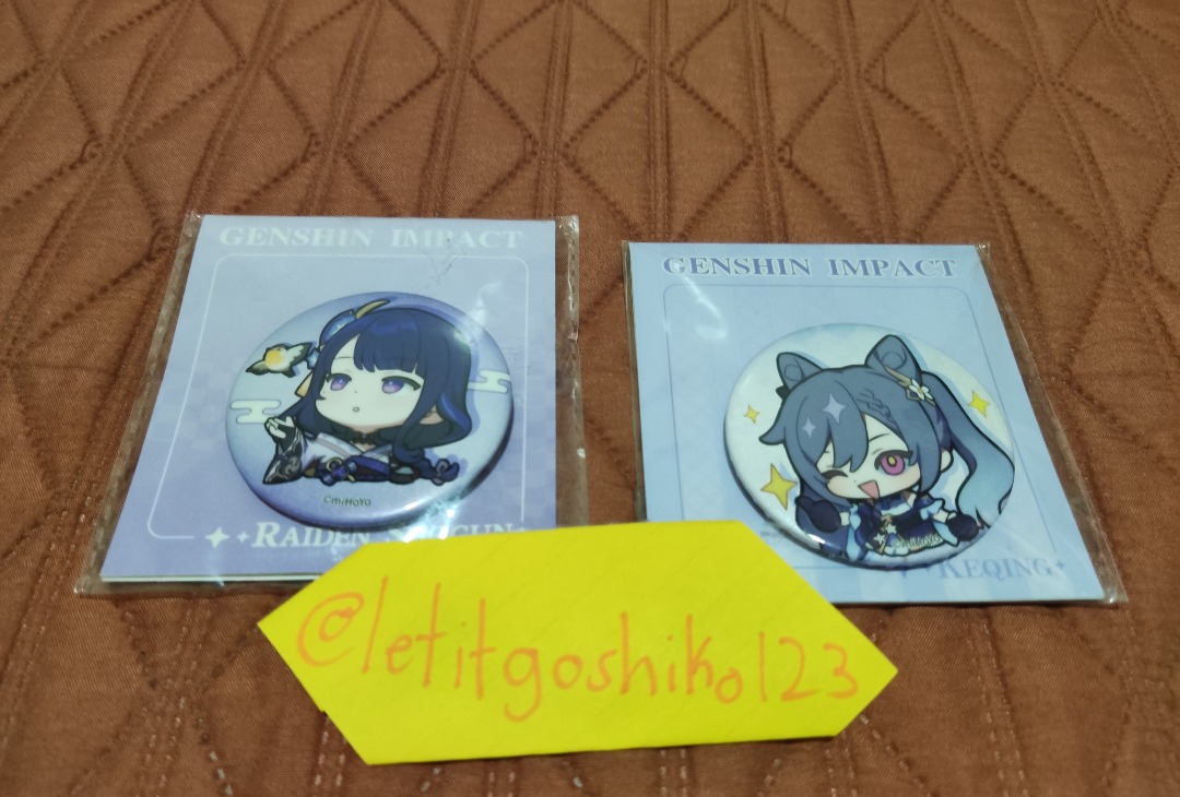 Genshin Impact Chibi Can Badge, Hobbies & Toys, Toys & Games on Carousell
