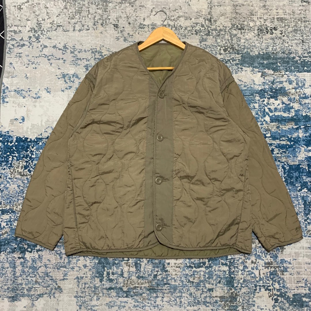 GU quilted military jacket, Men's Fashion, Coats, Jackets and Outerwear ...