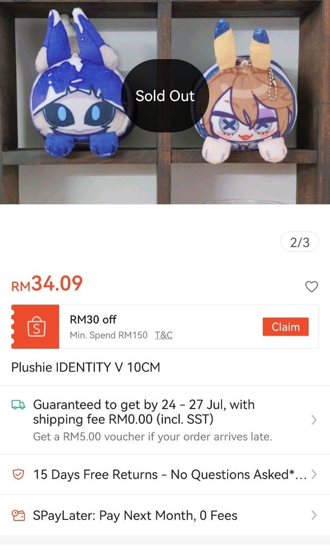 Identity V Luca plush fan made, Hobbies & Toys, Toys & Games on Carousell