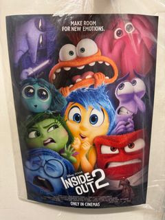 換 玩轉腦朋友2 Inside Out 2 海報 Poster, 興趣及遊戲, 收藏品及紀念品, 明星周邊 - Carousell