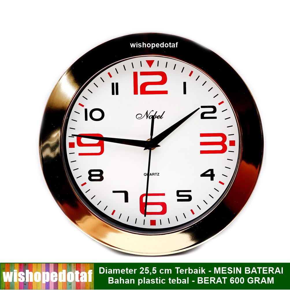 Jam Rumah Dinding Nobel Minimalis Modern, Perabotan Rumah di Carousell