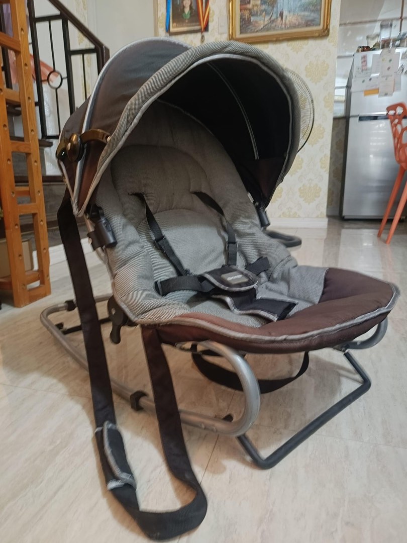 KATOJI “New York Baby” BIG!!! Baby Rocker Reclinable seat, with Carry ...