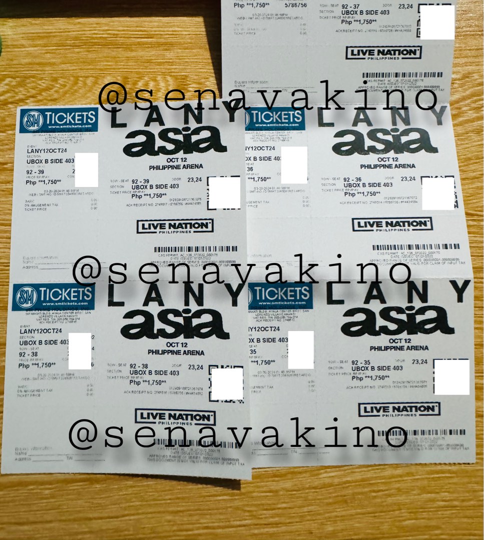 Lany UBB Side UBB Regular Ticket, Tickets & Vouchers, Event Tickets on ...
