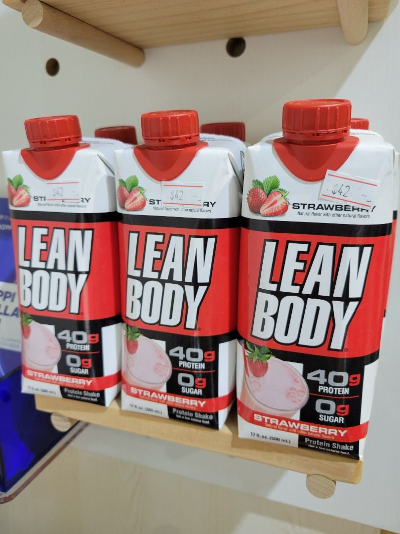 Lean Body RTD - Protein Shakes 500ml x 12pack (Strawberry), 健康及營養食用品 ...