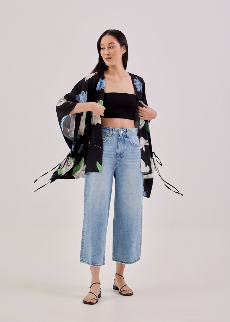 Love Bonito Rael Kimono in Azalea Romance, Women's Fashion, Coats ...