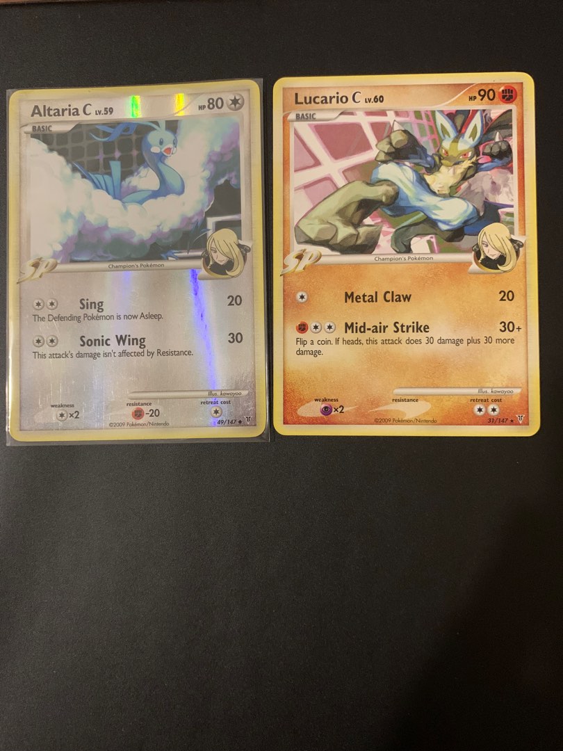 Lucario C and Altaria C (49/147 and 31/147) Platinum: Supreme Victors ...