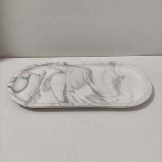 Daiso Natural Stone Slate Plate 30cm x 10cm, Furniture & Home Living ...