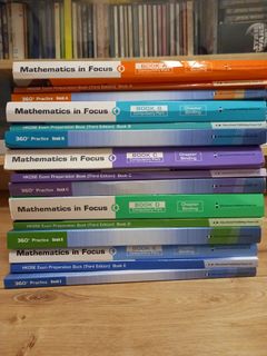 Mathematics in focus book A,B,C,E, 興趣及遊戲, 書本 & 文具, 教科書 - Carousell
