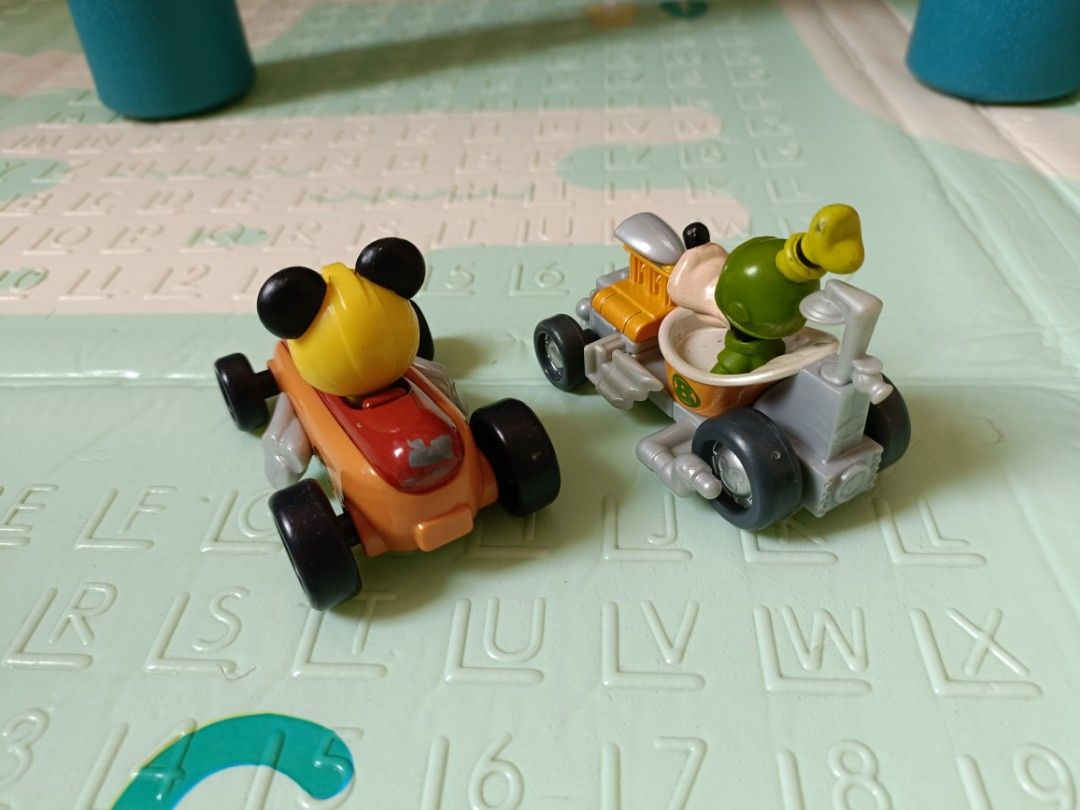 Mattel Disney Mickey & Goofy Car, Hobbies & Toys, Toys & Games on Carousell