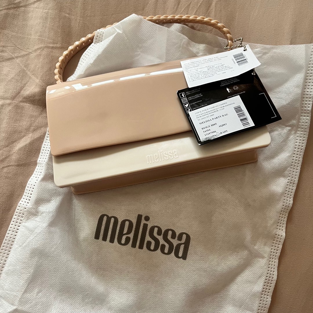 Melissa Beige Party Bag, Luxury, Bags & Wallets on Carousell