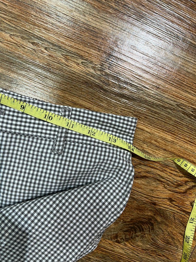 MUJI seersucker check pants, Women's Fashion, Bottoms, Other Bottoms on ...
