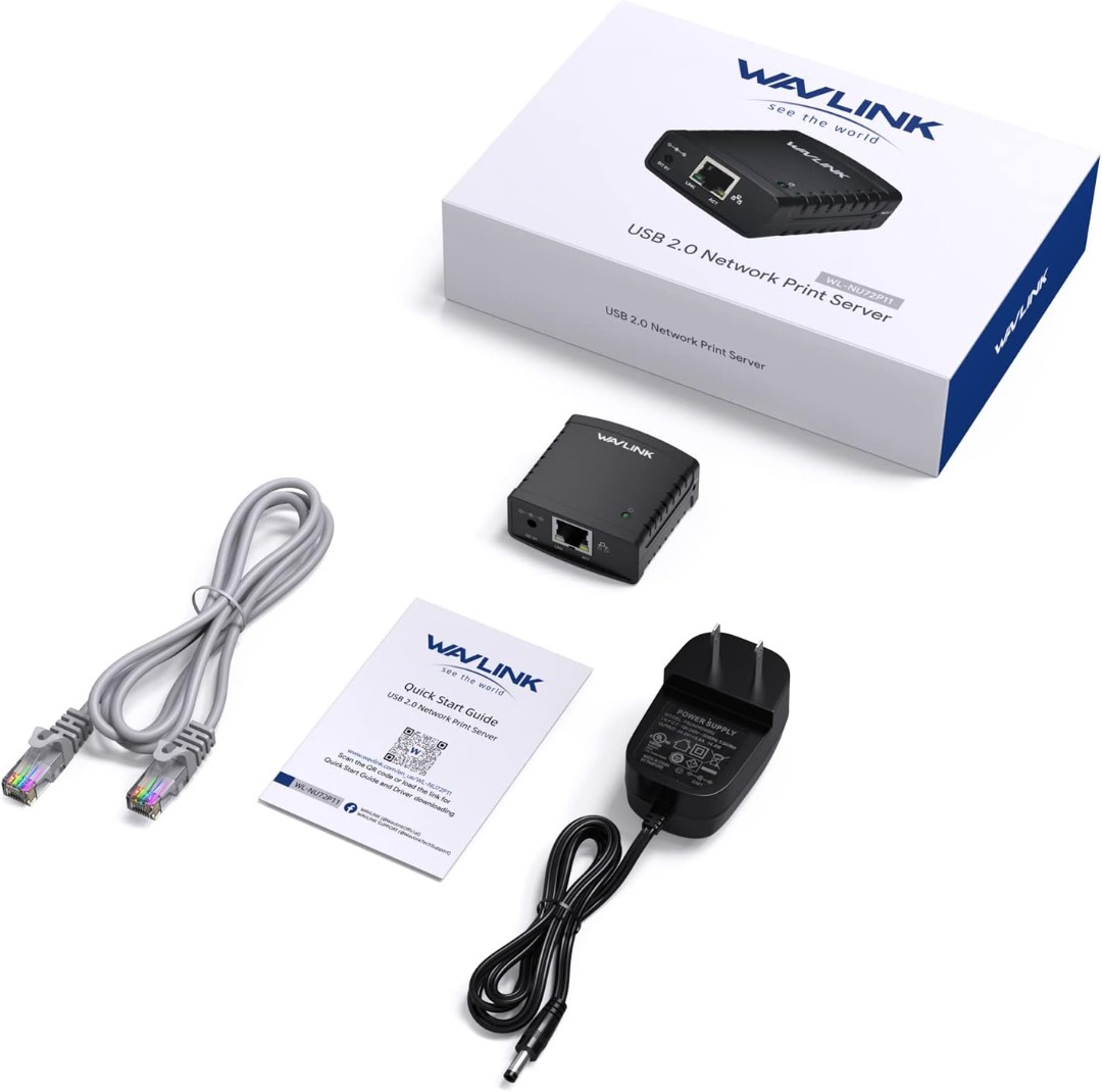 Network Printer, USB 2.0 LRP Print Server Network Printing Device for ...