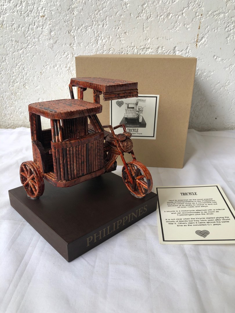 Philippines Miniature Paper Tricycle, Hobbies & Toys, Memorabilia ...