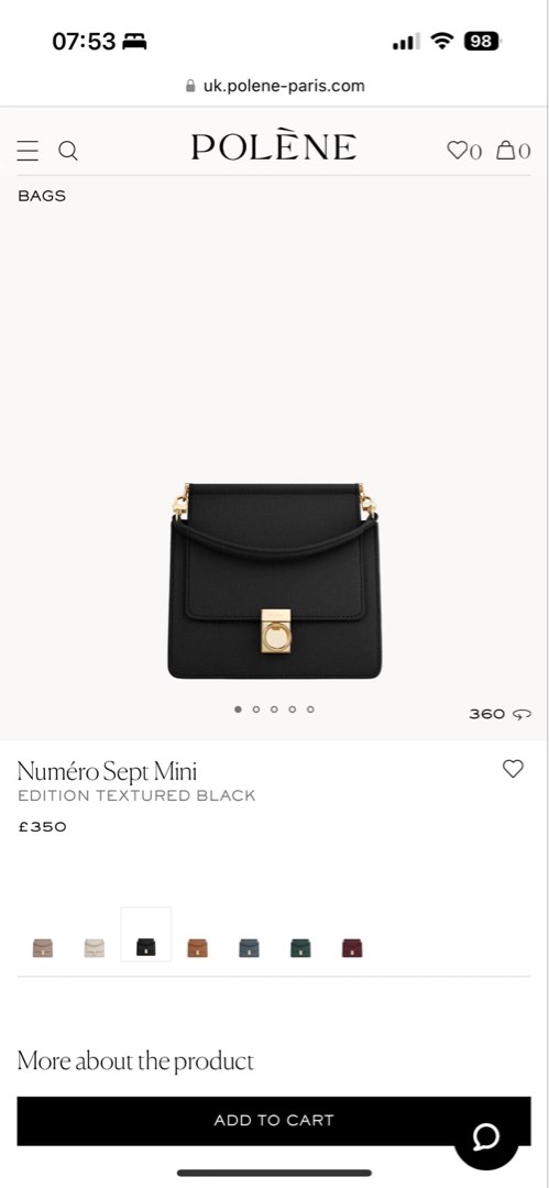Polene Numero Sept Mini, Luxury, Bags & Wallets on Carousell