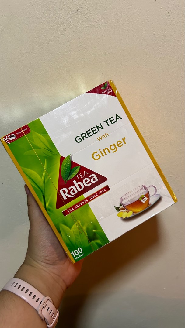 Rabea Green Tea - Ginger, Food & Drinks, Other Food & Drinks on Carousell