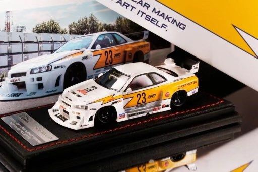 RESIN Inno64 Skyline LBWK ER34 Super Silhouette Retro Livery #23 ...