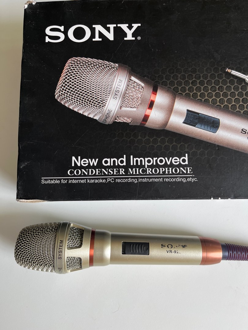 SONY Condenser Microphone, Audio, Microphones on Carousell