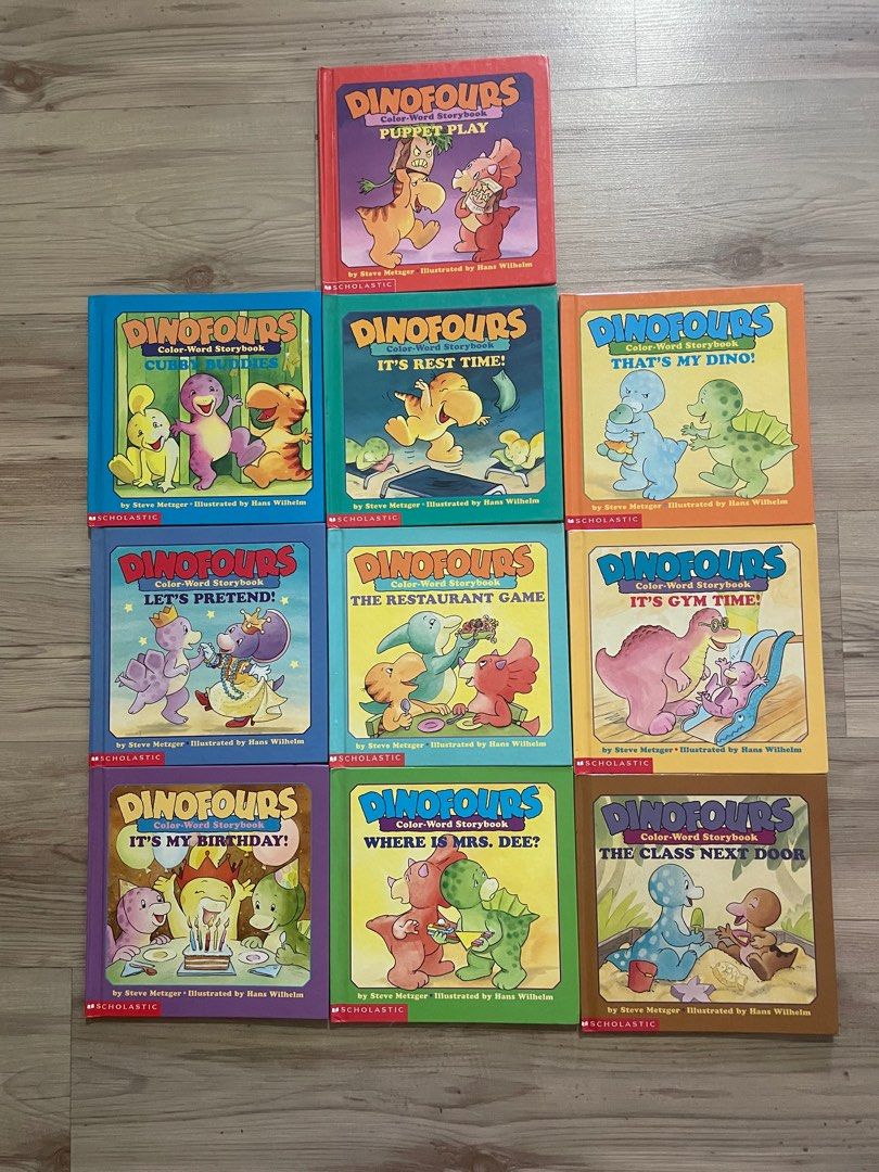 Storybooks -Dinofours - Color-Word Storybook Series, Hobbies & Toys ...