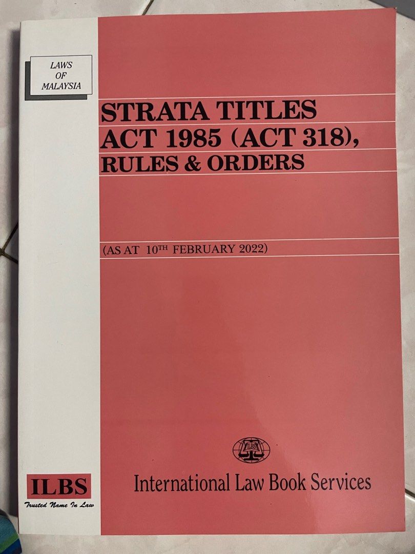 strata titles act, Hobbies & Toys, Books & Magazines, Textbooks on ...