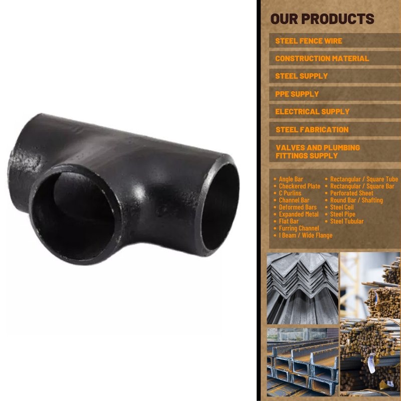 Tee S40 Welded 80 x 50 Seamless / BI Tee / Fitting, Commercial ...