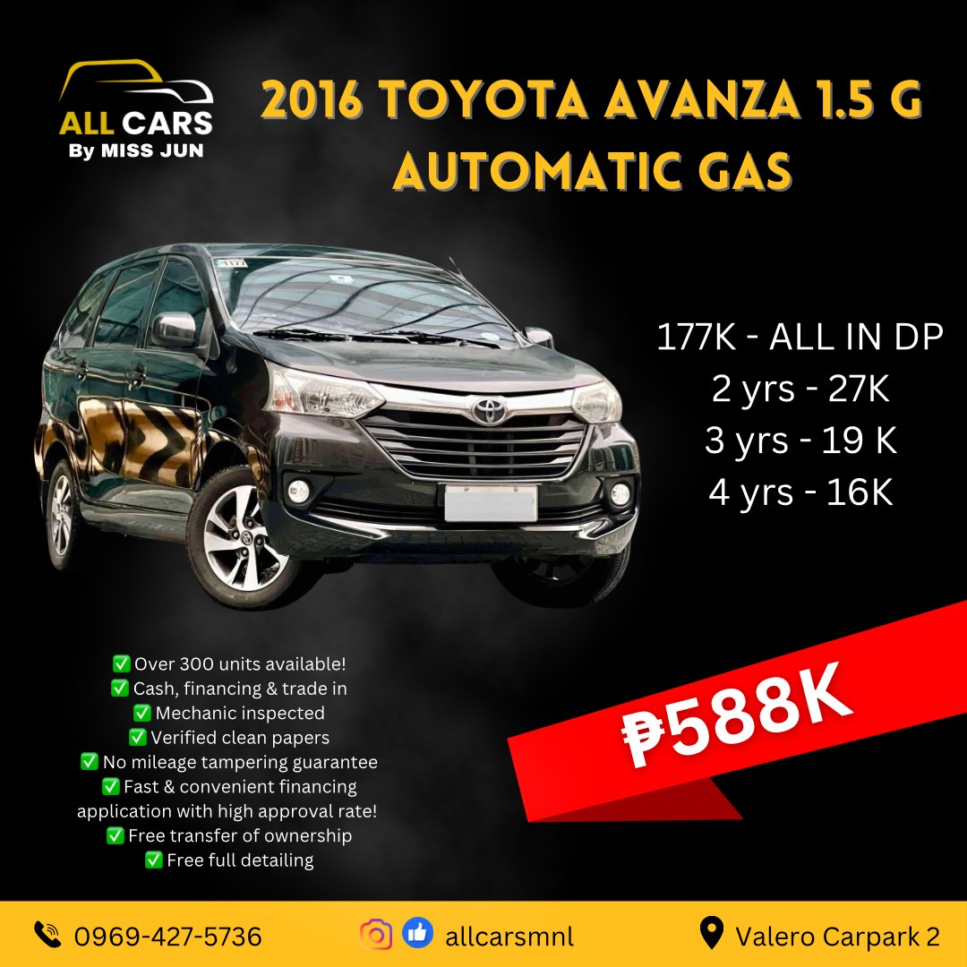 Toyota Avanza 1.5 G Auto, Cars for Sale, Used Cars on Carousell