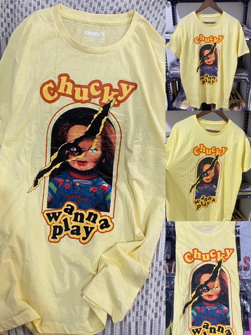 Unisex chucky big print cotton on shirt brandnrw, Women's Fashion, Tops ...