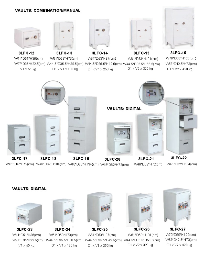VAULTS | DIGITAL | MANUAL | SAFTY FILING CABINET, Furniture & Home Living, Office Furniture ...