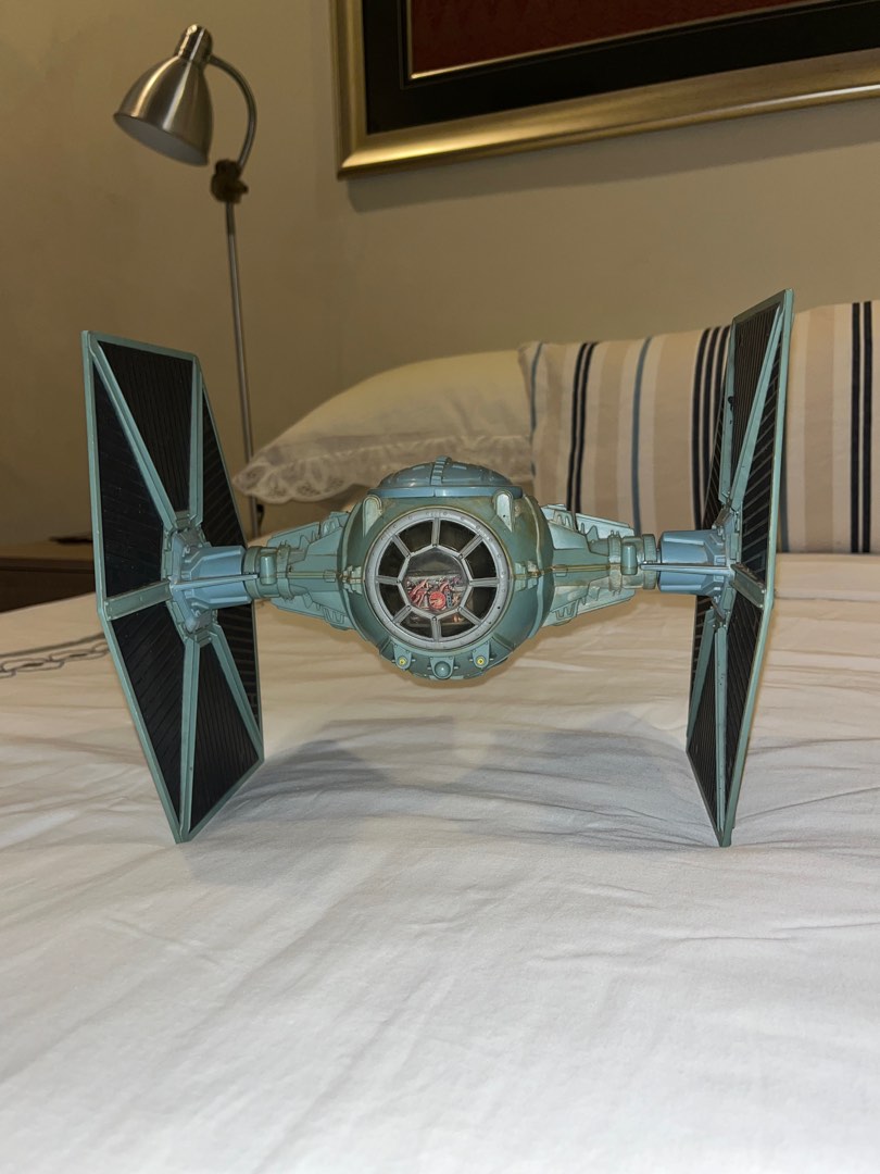 Vintage 1995 Star Wars Tonka Blue Imperial Tie Fighter, Hobbies & Toys, Toys & Games on Carousell