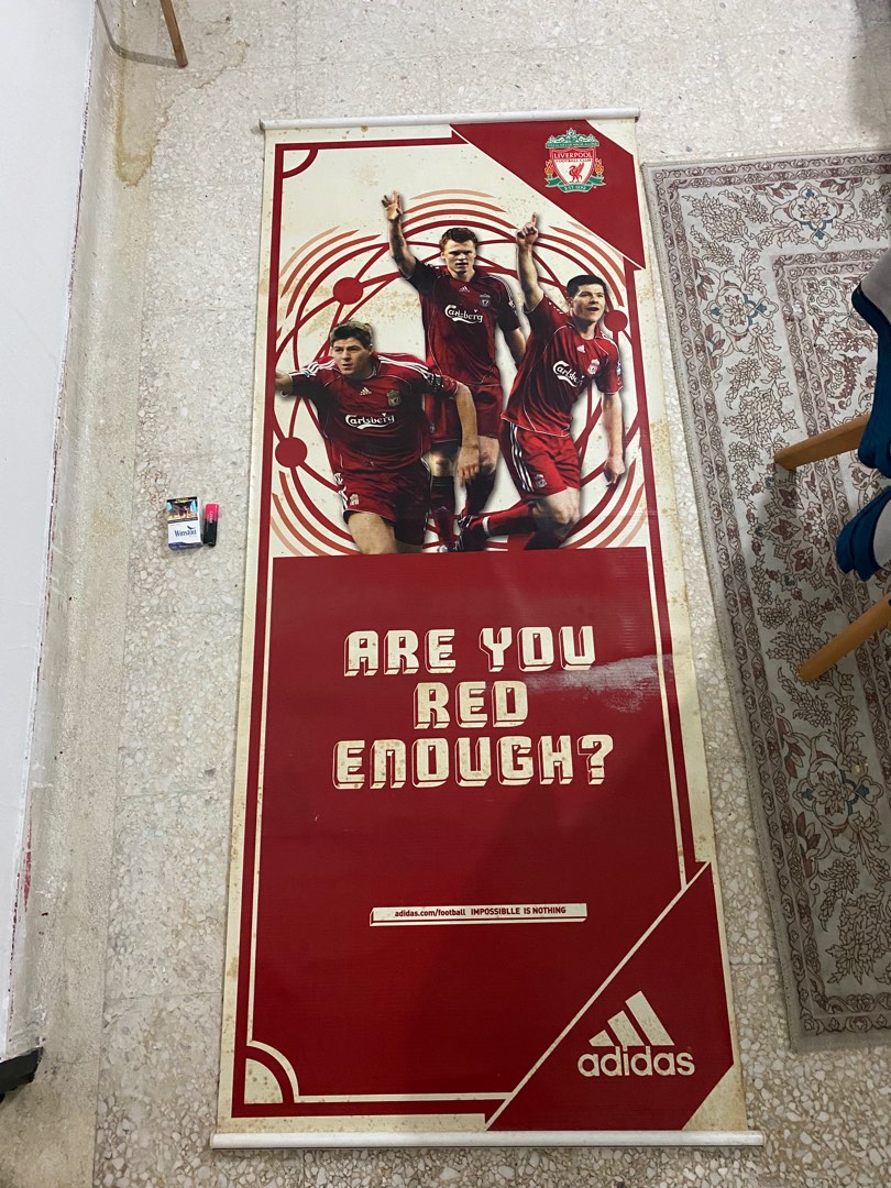 Vintage 2005 Liverpool Adidas Bunting Poster, Hobbies & Toys ...