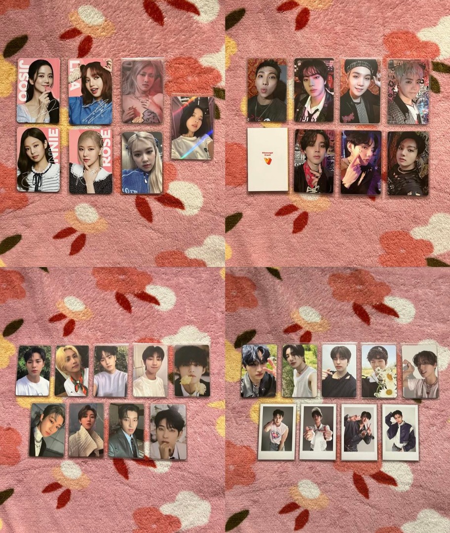 wts lfb ph assorted kpop photocards and unsealed albums bts txt bp blackpink skz svt twice ...
