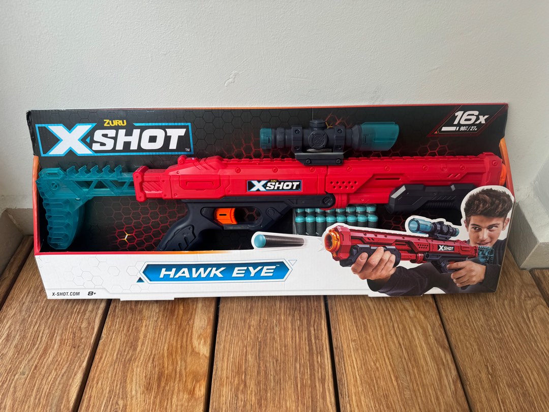 X shot hawk eye gun, Hobbies & Toys, Toys & Games on Carousell