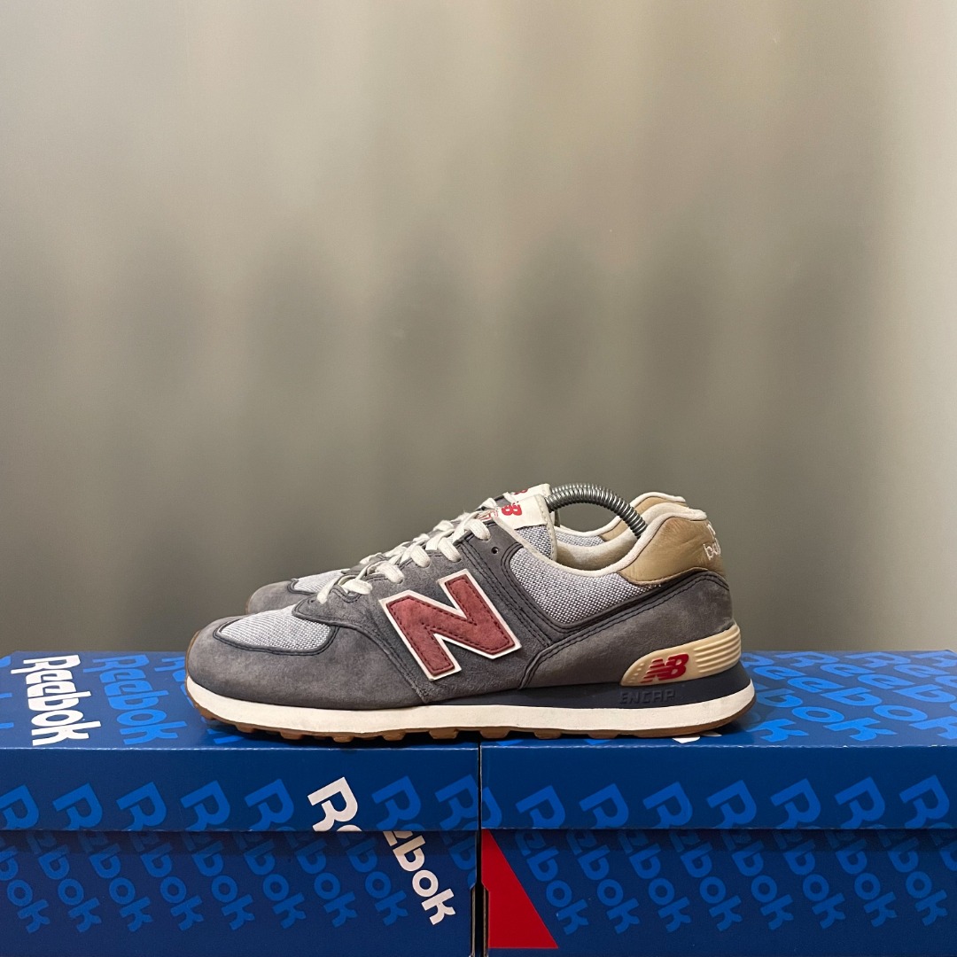 45 - Sepatu New Balance NB Bekas Second New Balance NB 574 Navy Red ...