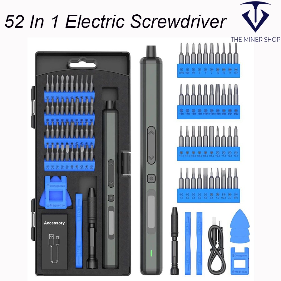 52 in 1 Electric Screwdriver Set Precision Power Tools with Torx ...