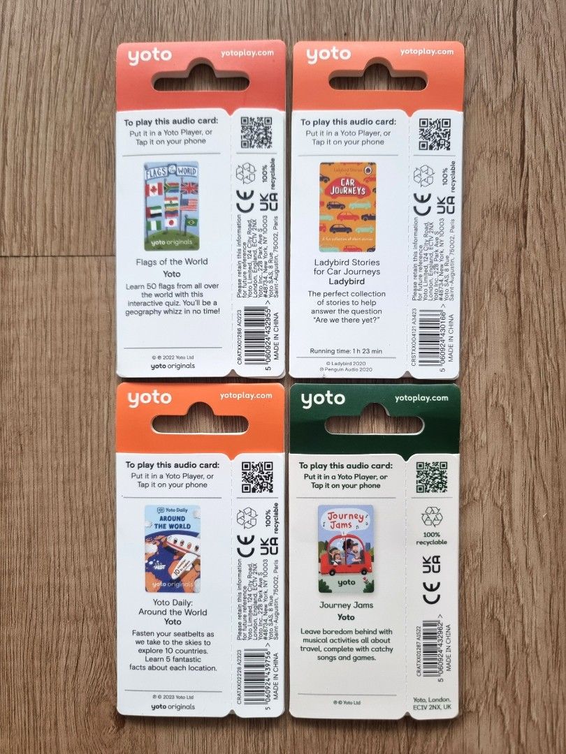 ($62 value) Travel Bundle for 3-6 year olds Yoto cards / Flags of the ...