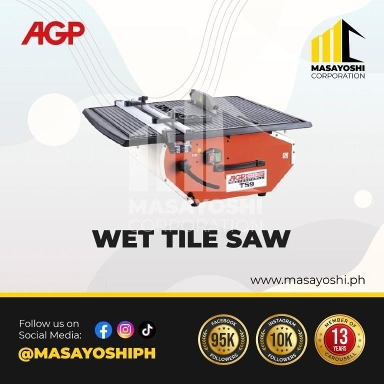AGP TS9 Wet Tile Saw | Saw | AGP | Power Tool, Commercial & Industrial ...