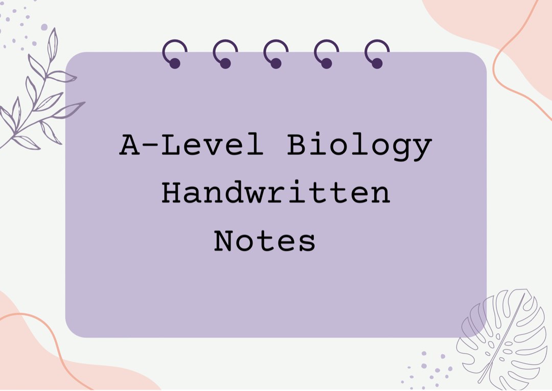 A-Level Biology Handwritten Notes, Hobbies & Toys, Books & Magazines ...