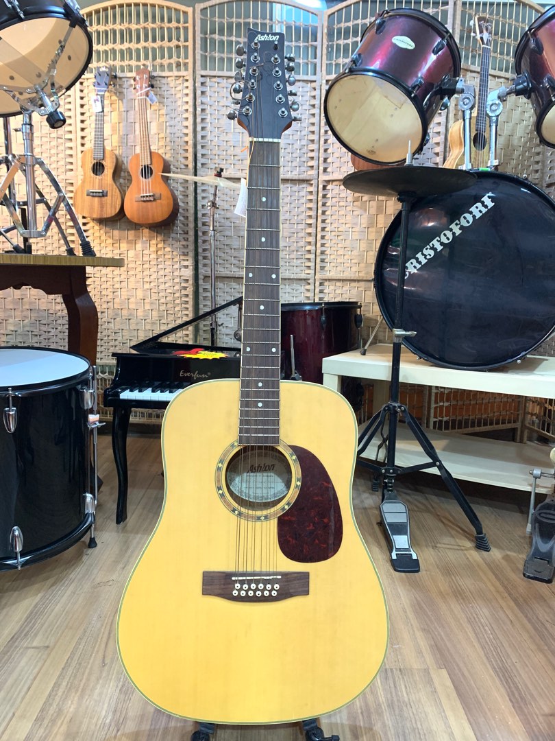 ASHTON GUITAR MODEL:12NTM ACOUSTIC 12 STRING, Hobbies & Toys, Music ...