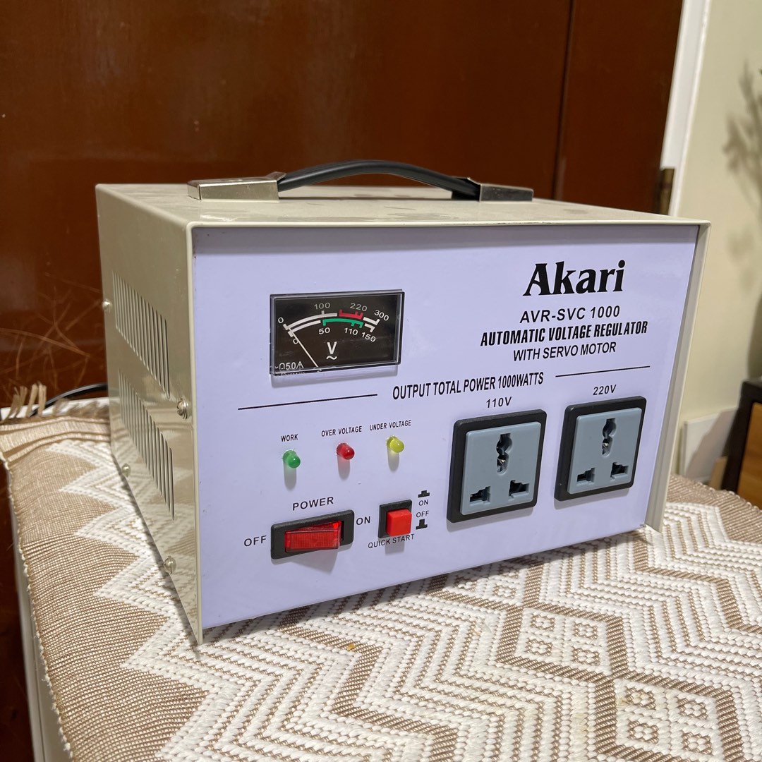 Automatic Voltage Regulator (AVR) 1000 Watts, TV & Home Appliances ...