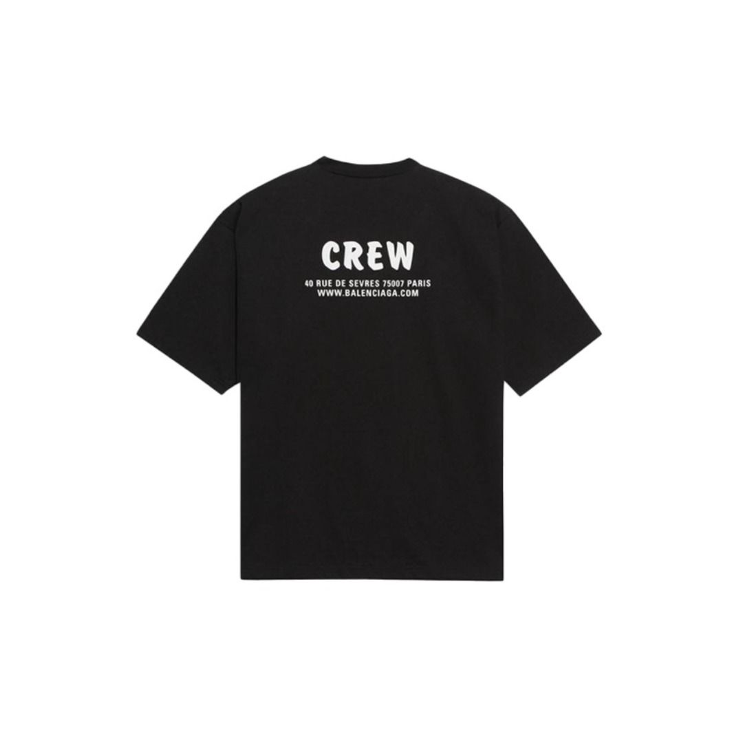 BALENCIAGA CREW LOGO TEE, Men's Fashion, Tops & Sets, Tshirts & Polo ...