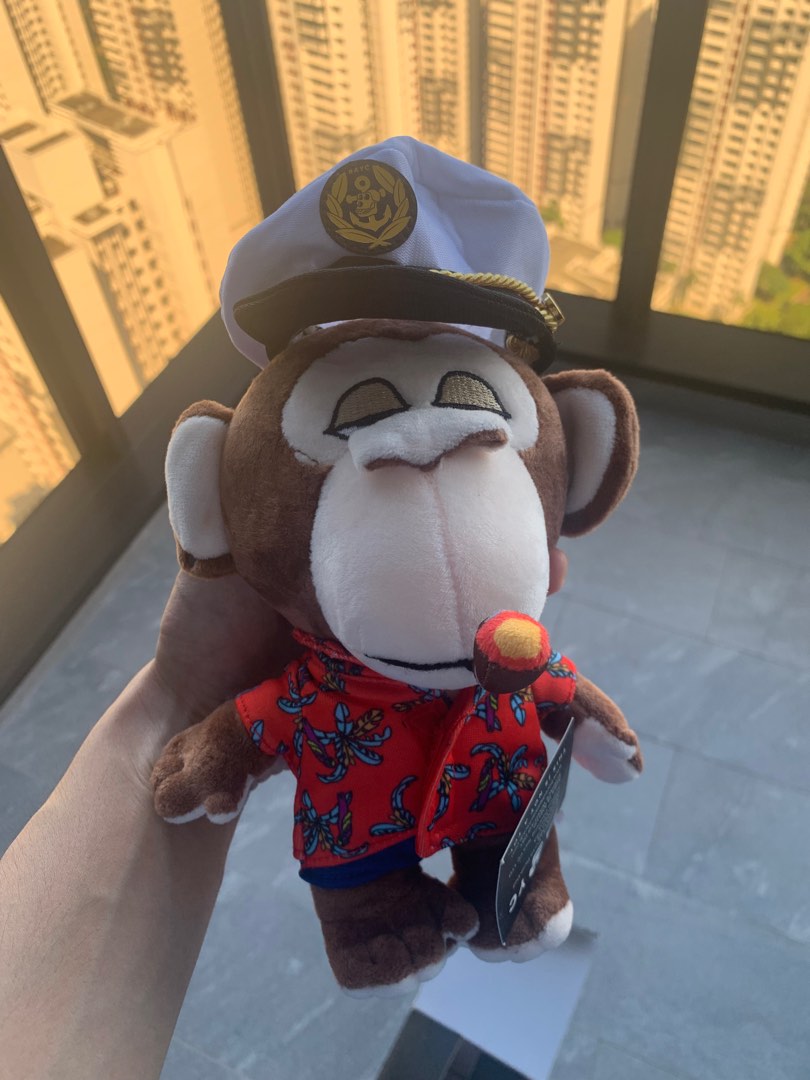 BAYC Bored Ape Yacht Club Official Plush Toy / Plushie, Hobbies & Toys ...