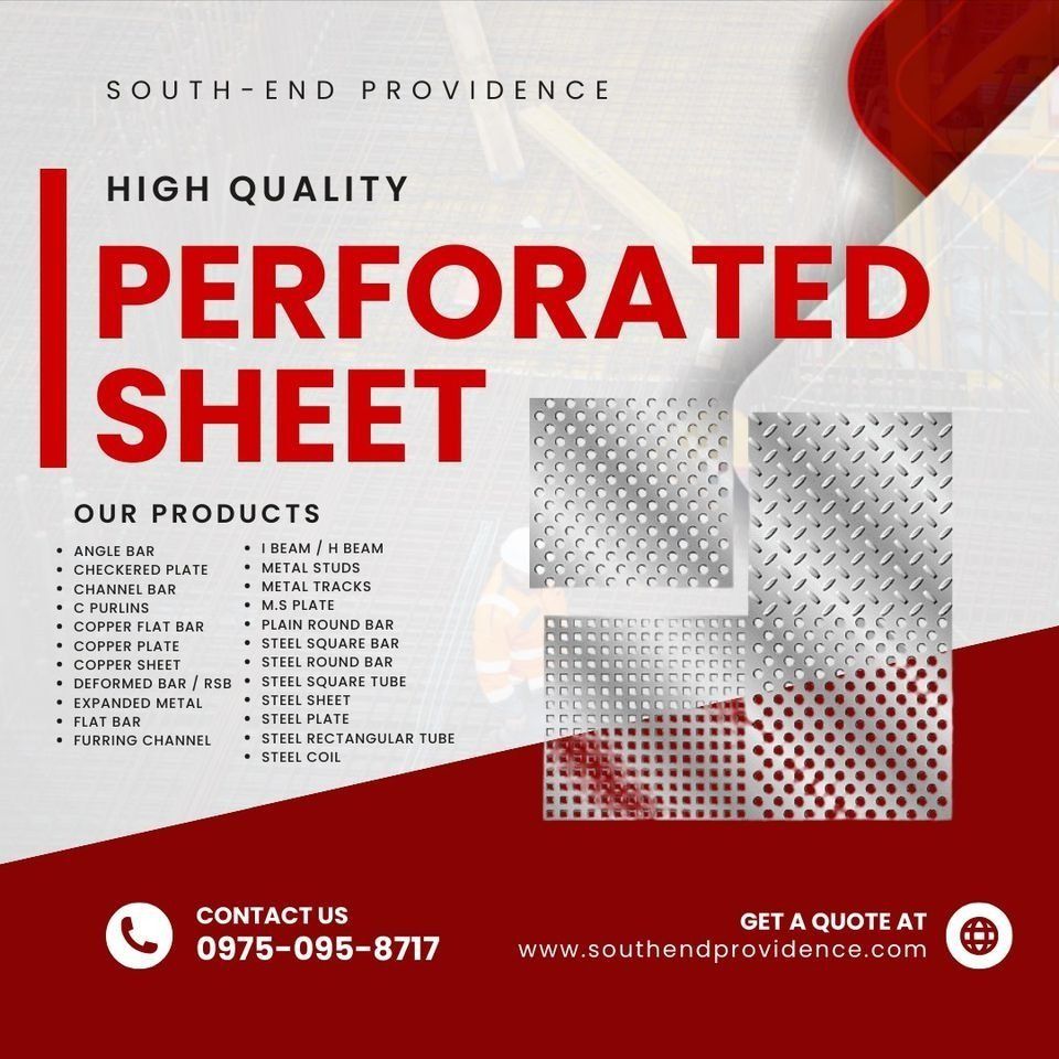 BI Perforated sheet 4ft. x 8ft. x 1.9mmthk x 2mm hole | Expanded Metal ...