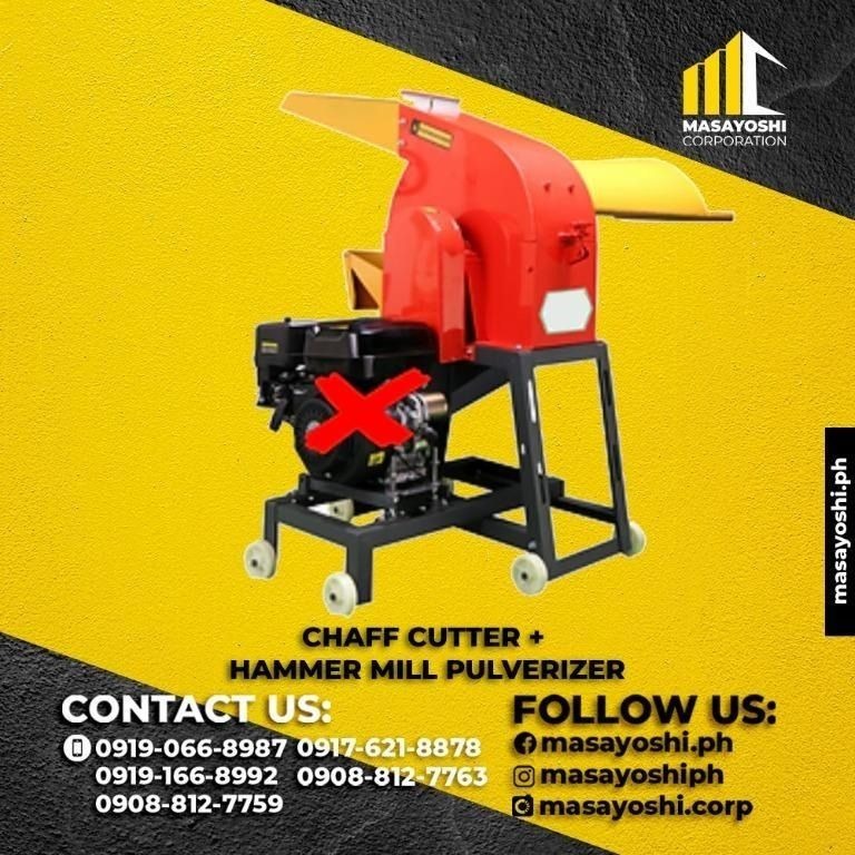 Chaff Cutter + Hammer Mill Pulverizer without Engine | Chaff Cutting ...