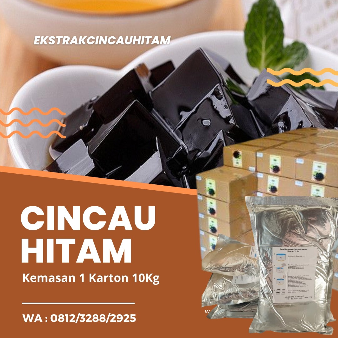 Cincau Hitam Instan Lebih Higienis Karena Bisa Dimasak Sendiri Kemasan ...