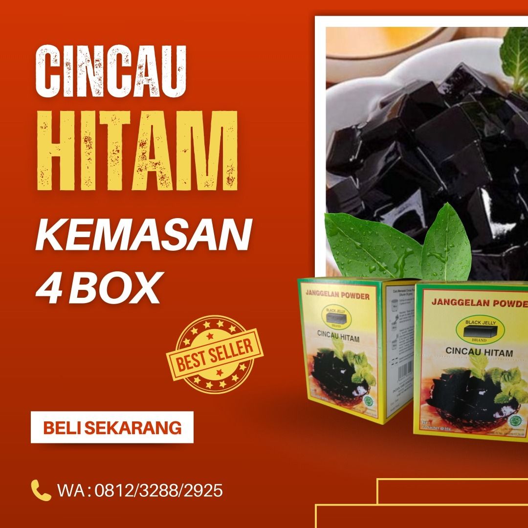 Cincau Hitam Instan Proses Masak Cincau Lebih Mudah Cukup 5 Menit Kemasan 4 Box di Tangerang ...
