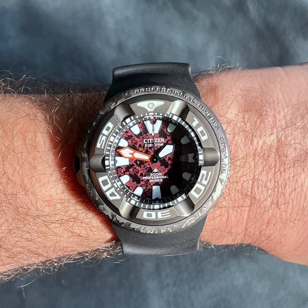 CITIZEN BJ8059-03Z PROMASTER MARINE GODZILLA ECO-DRIVE DIVER MEN WATCH ...