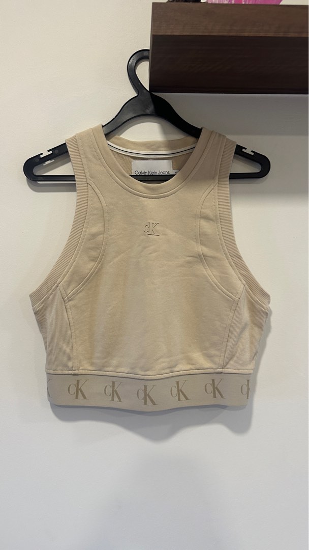 CK Top / Sleeveless / TTR Cropped Top, Women's Fashion, Tops ...