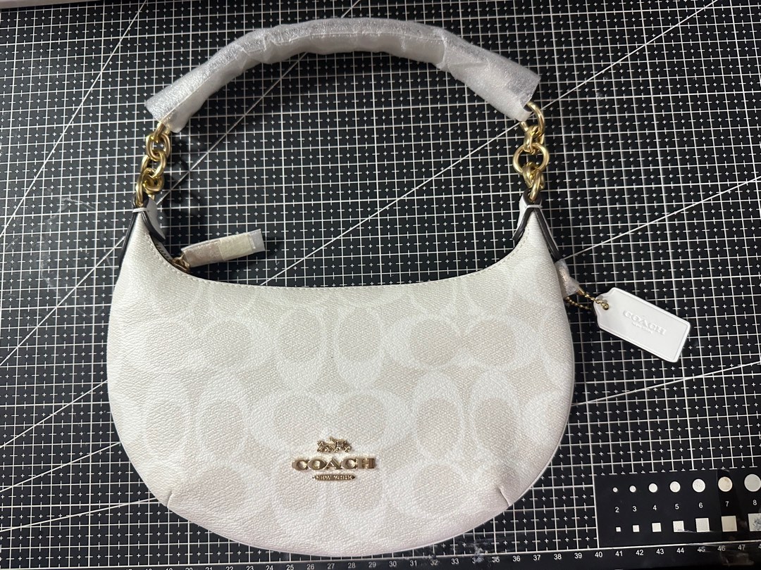 Coach Mini Payton Hobo Bag In Signature Canvas (White), Luxury, Bags ...