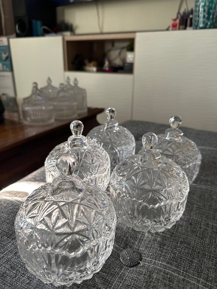 Crystal canister, Furniture & Home Living, Kitchenware & Tableware ...